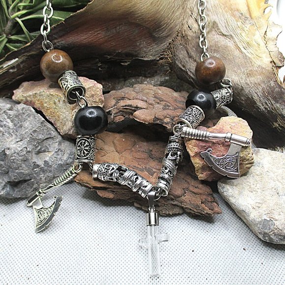 H2H JEWELRY | Accessories | Viking Cremation Cross Pendant With Double ...